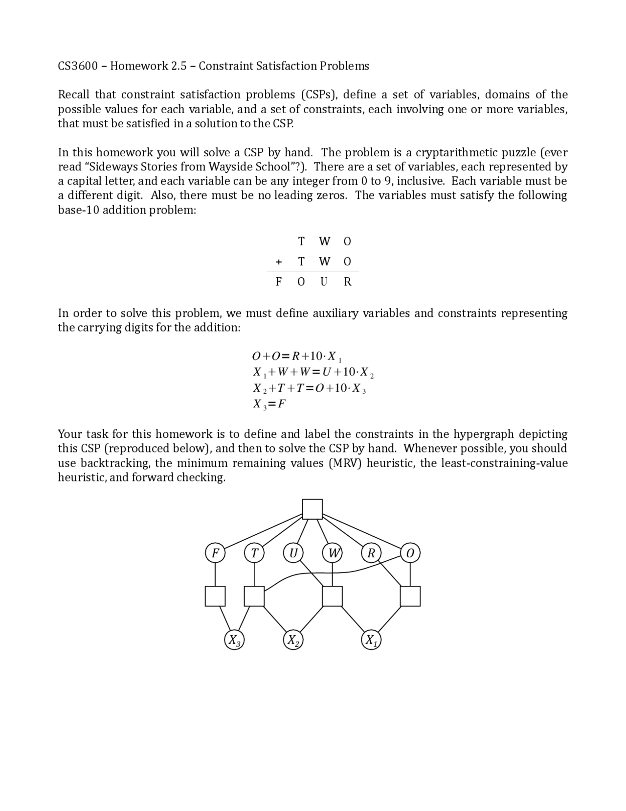 Homework 2 - Constraint Satisfaction Problems | CS 3600 | Assignments ...
