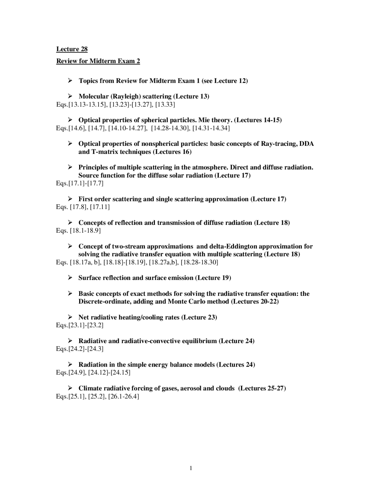Review For Midterm Exam 2 Introduction To Geophysics Eas 8803 Docsity