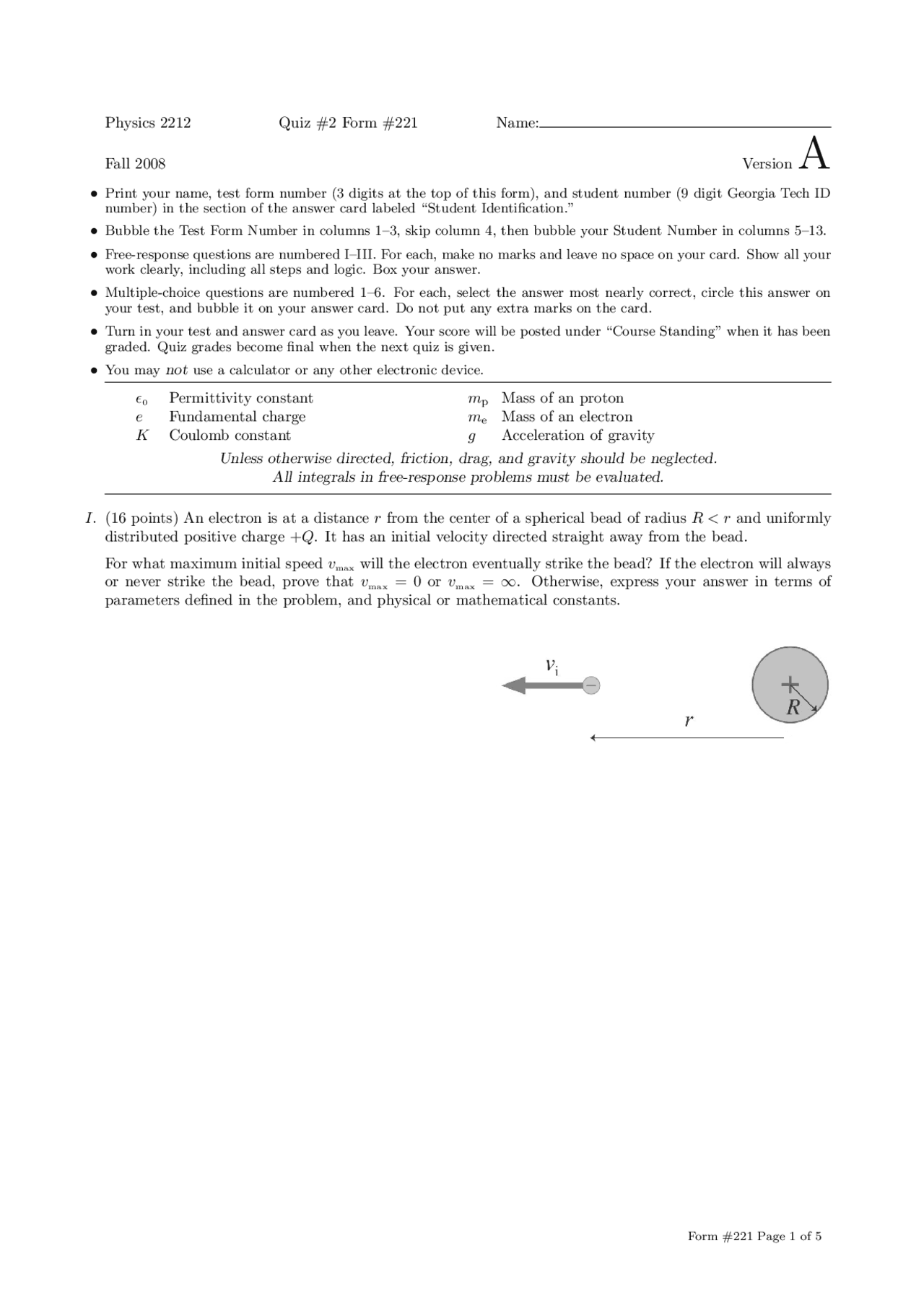 6 Solved Questions In Introduction To Physics L Quiz 2 Phys 2212