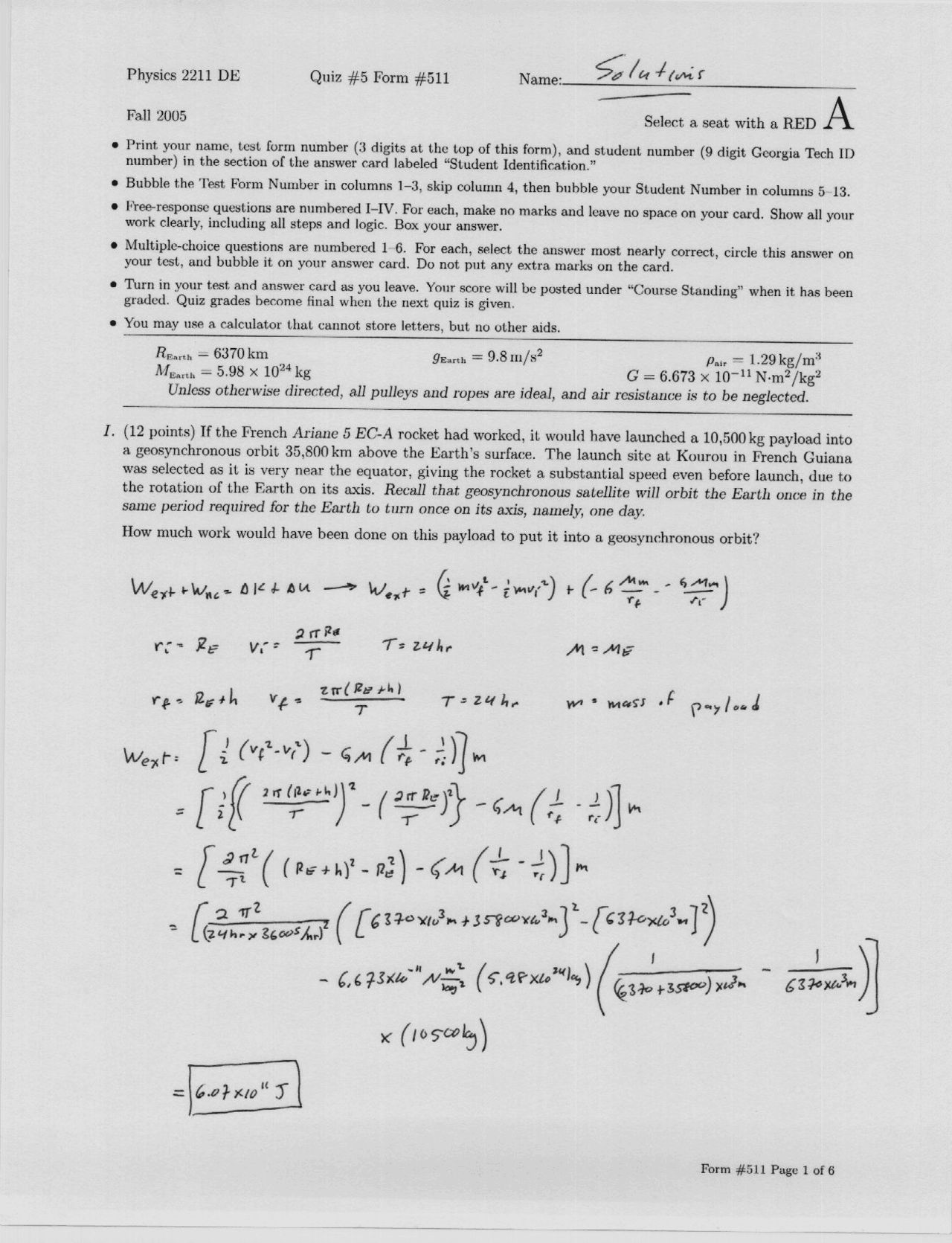 6 Solved Problems On The Momentum Quiz 5 Phys 2211 Docsity