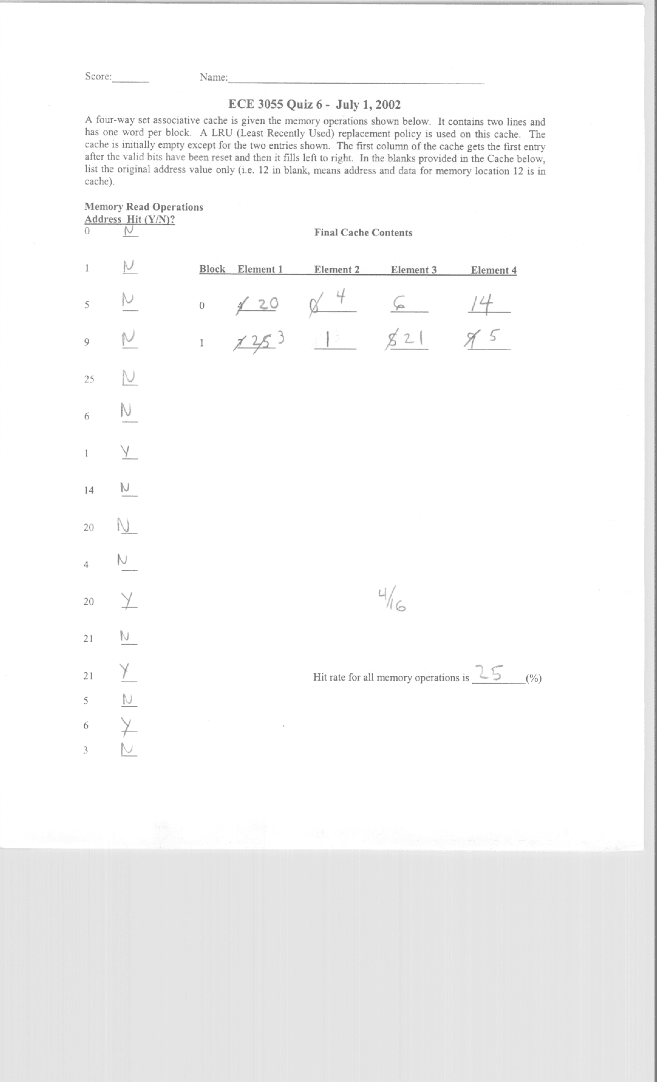 Practice Problems On Computer Architecture And Operating Systems Quiz