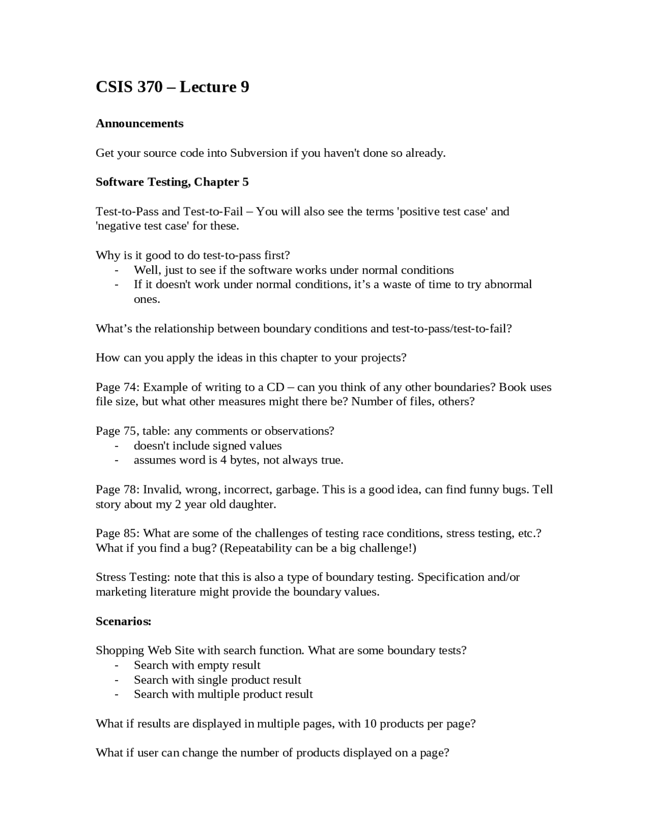 Software Engineering I System Analysis Review Sheet Csis 360 Docsity