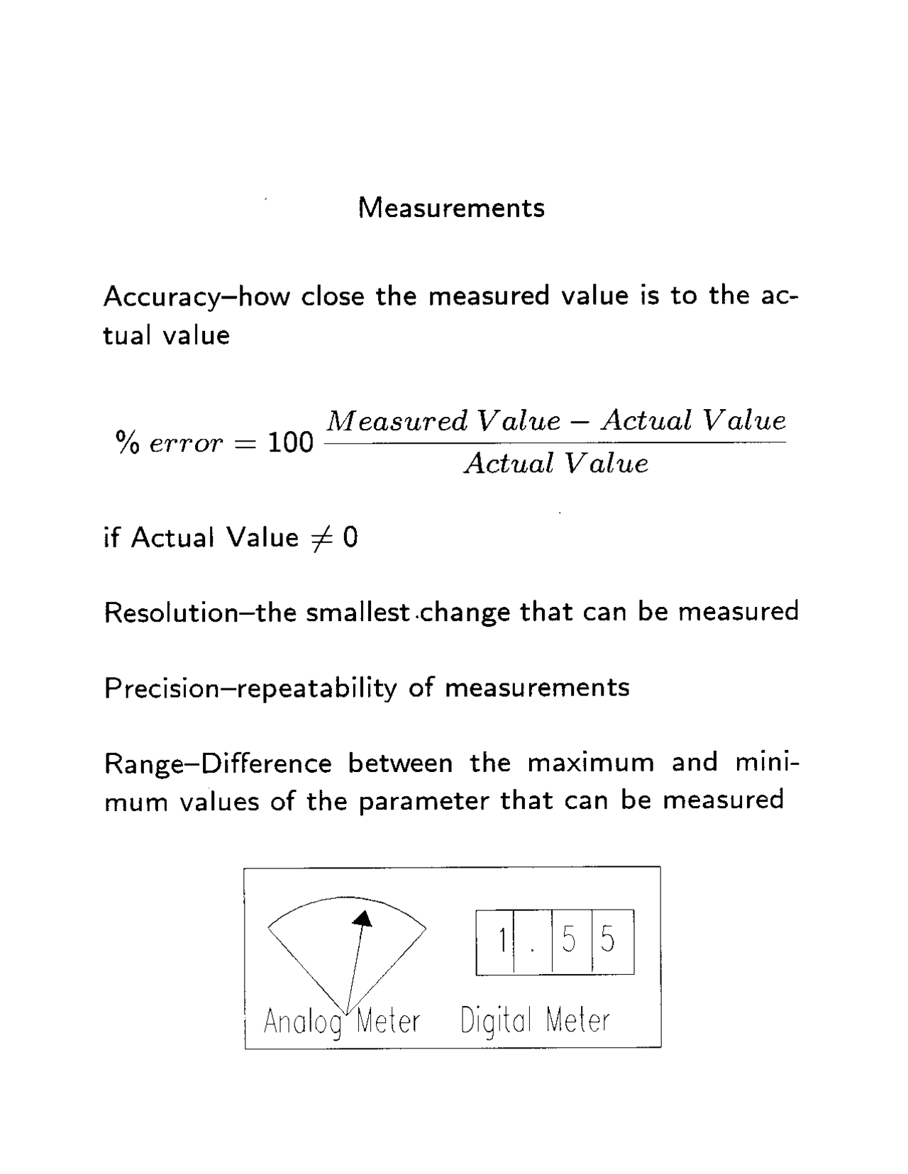 Measurements In Instrument And Circuits Lab Ece 3041 Docsity