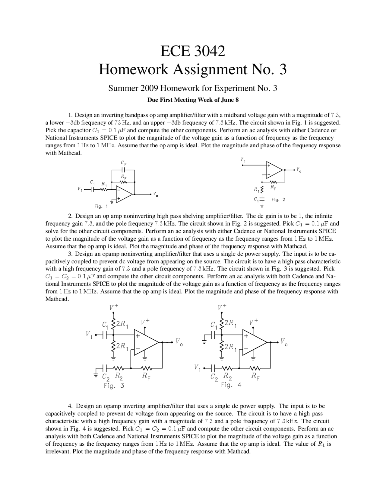 4 Solved Problems On Voltage Amplifier And Frequency Assignment 3