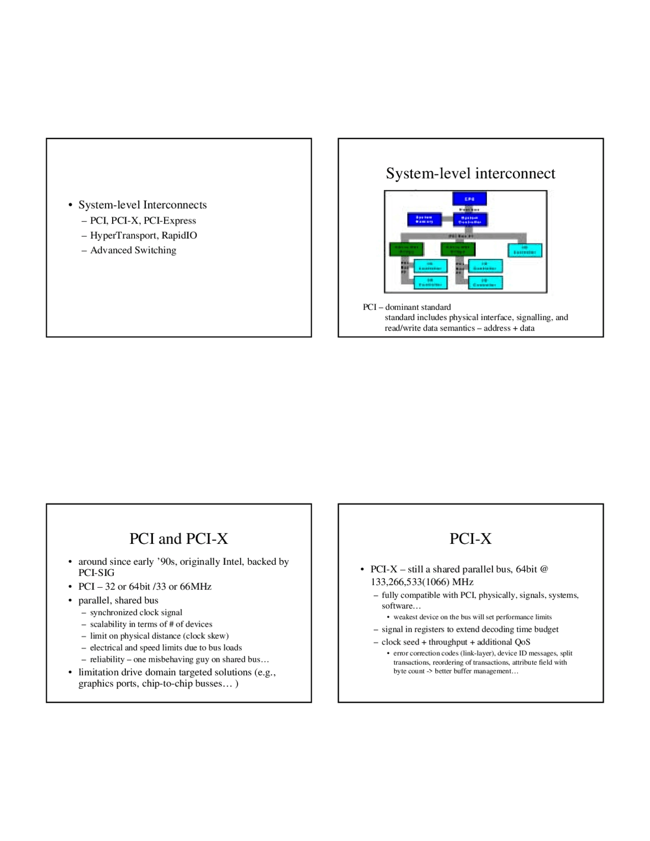 System Level Interconnects Lecture Slides Cs 8803 Docsity