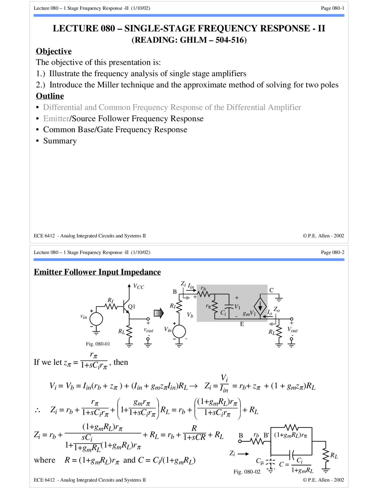 Analog Integrated Circuit Design Solved Homework 11 Ece 6412 Docsity
