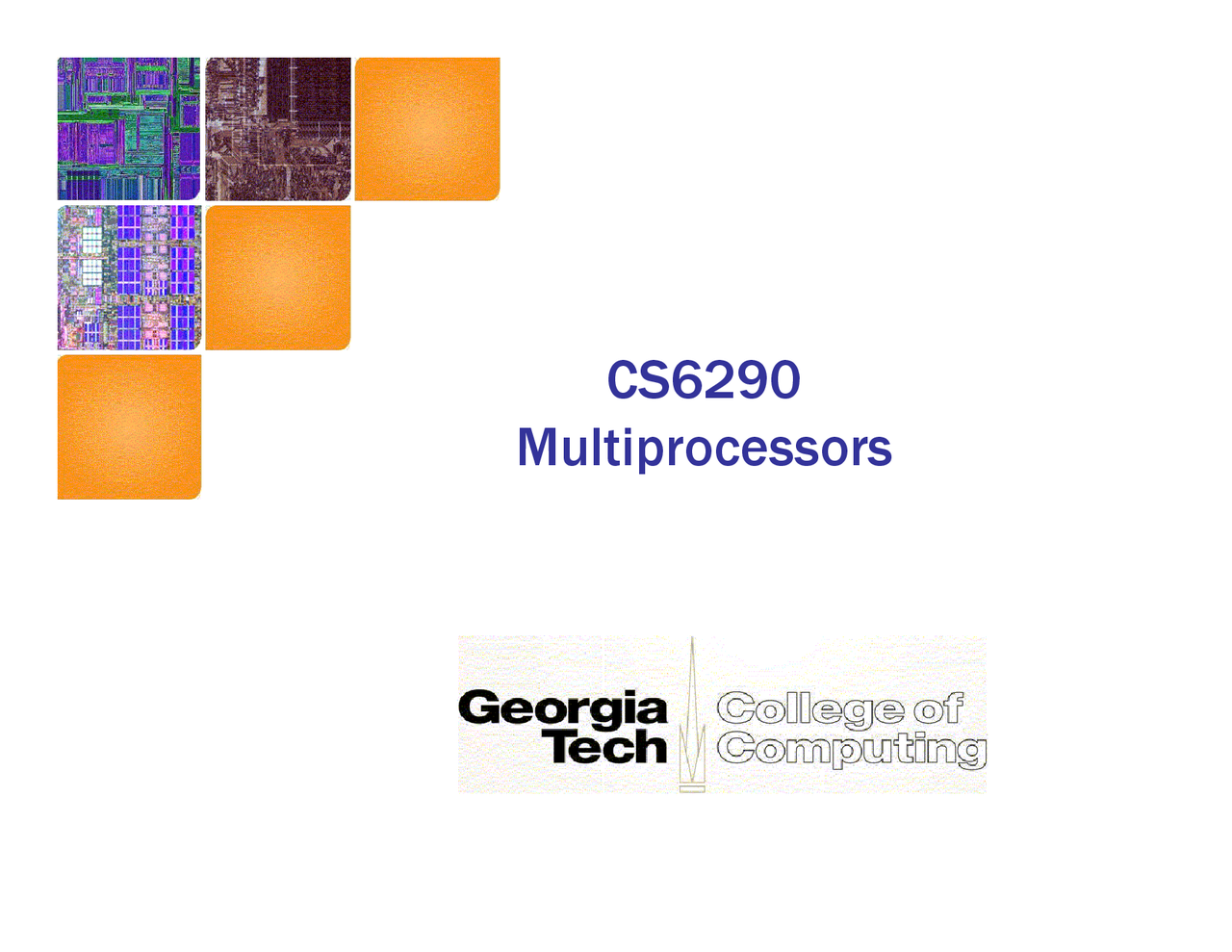 Multiprocessors Slides High Performance Computer Architecture Cs 6290 Docsity
