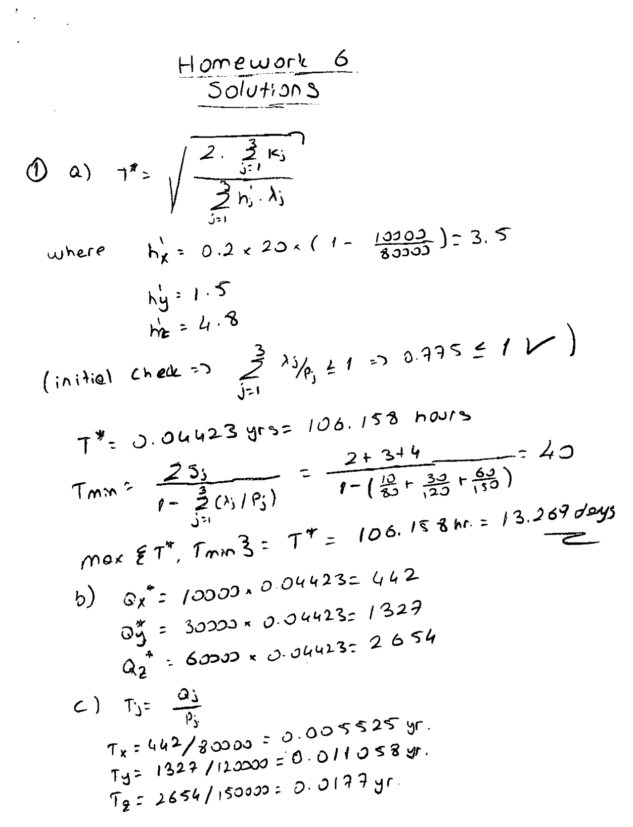 Assignment 6 With Solution Supply Chain Mode Isye 3104 Docsity