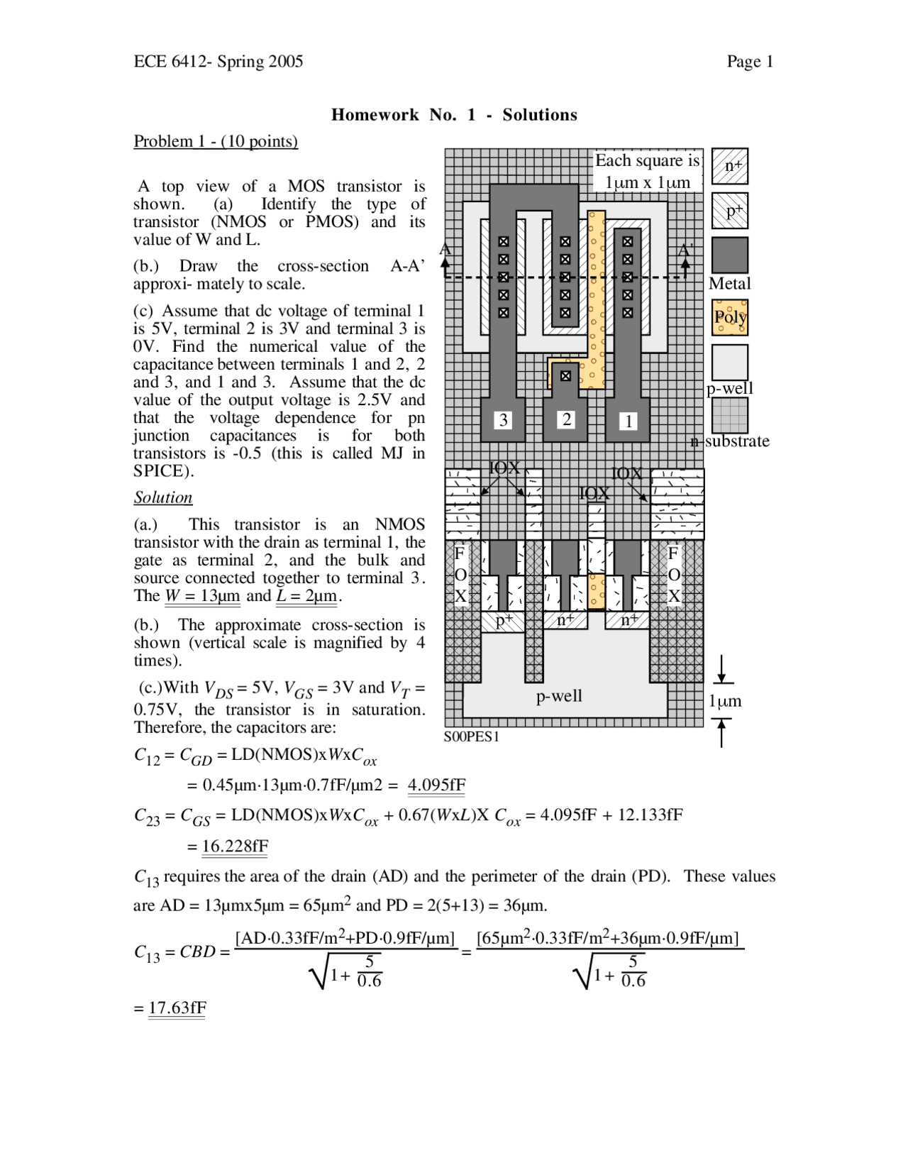 Homework 1 Problems With Solution Analog Intelligence Circuit Design