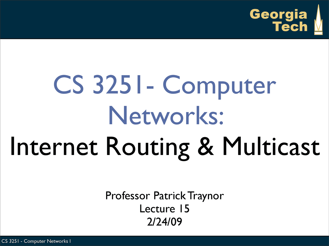 Internet Routing And Multicast Report 2 Cs 3251 Docsity