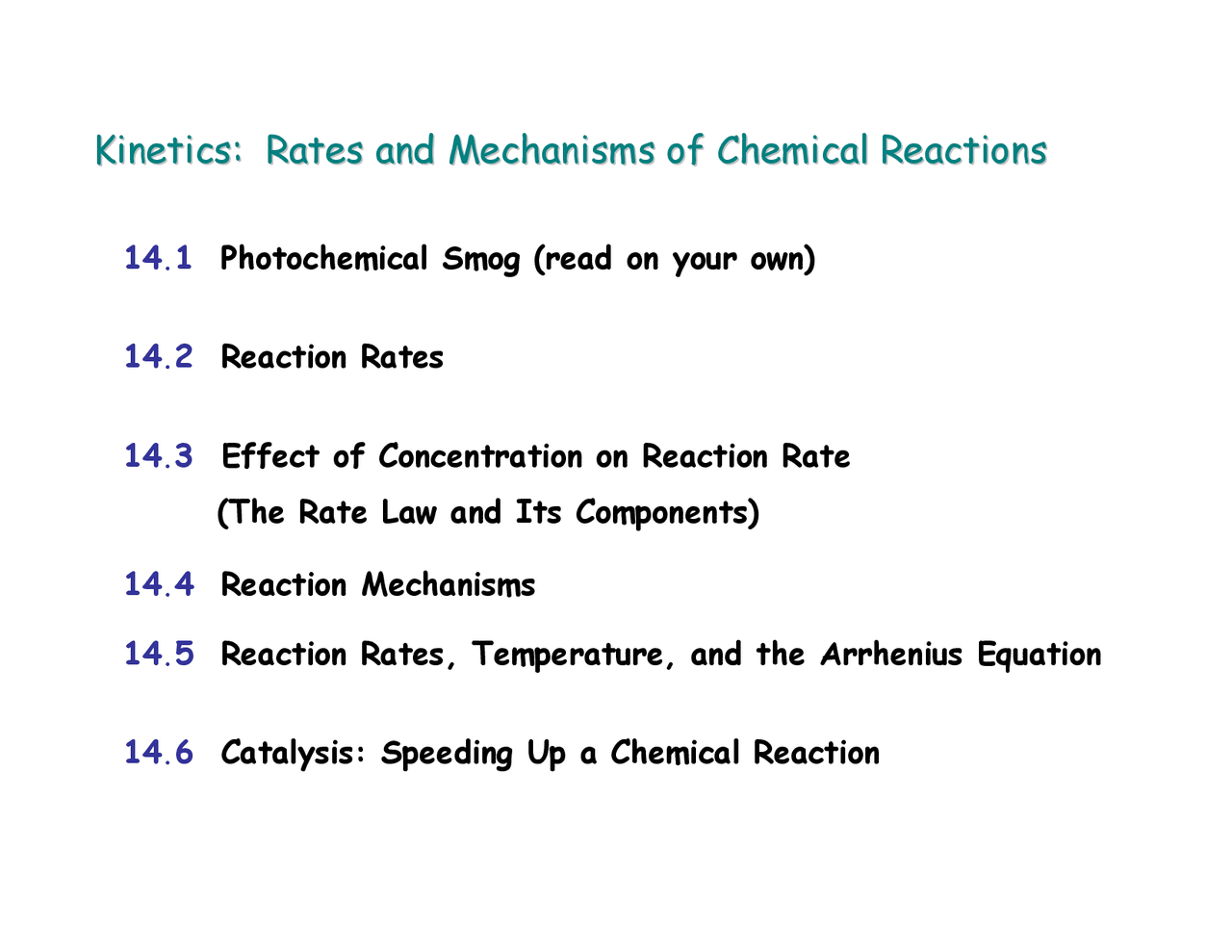 Kinetics: Rates and Mechanisms of Chemical Reactions | CHE 111 - Docsity