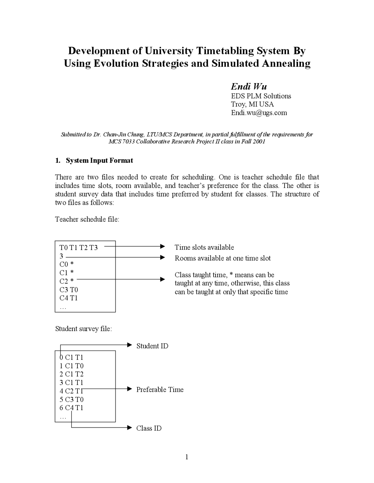 Development of University Timetabling System By Using Evolution ...