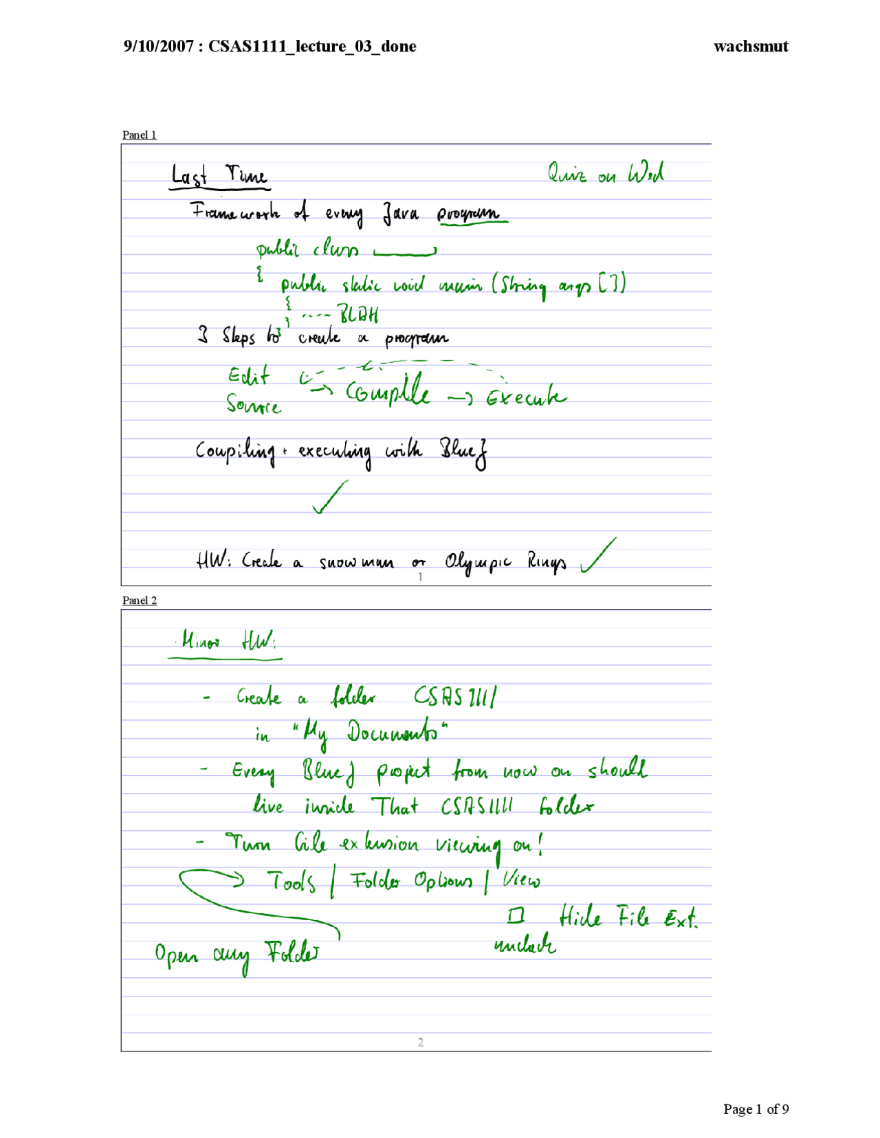 Lecture 3 Of Introduction Of Computer Science 1 Csas 1111 Docsity