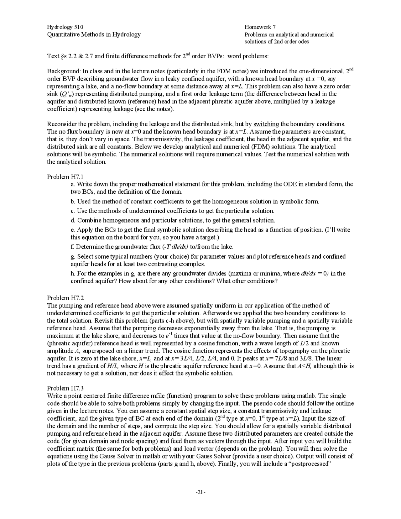 Problems On Analytical Numerical Solutions Of 2nd Order Odes