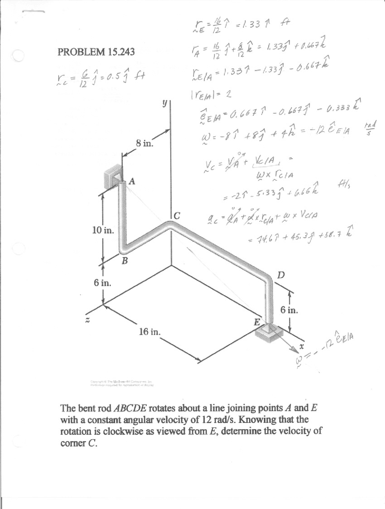 Problem Set With Solution Engineering Dynamics Engr 2090 Docsity
