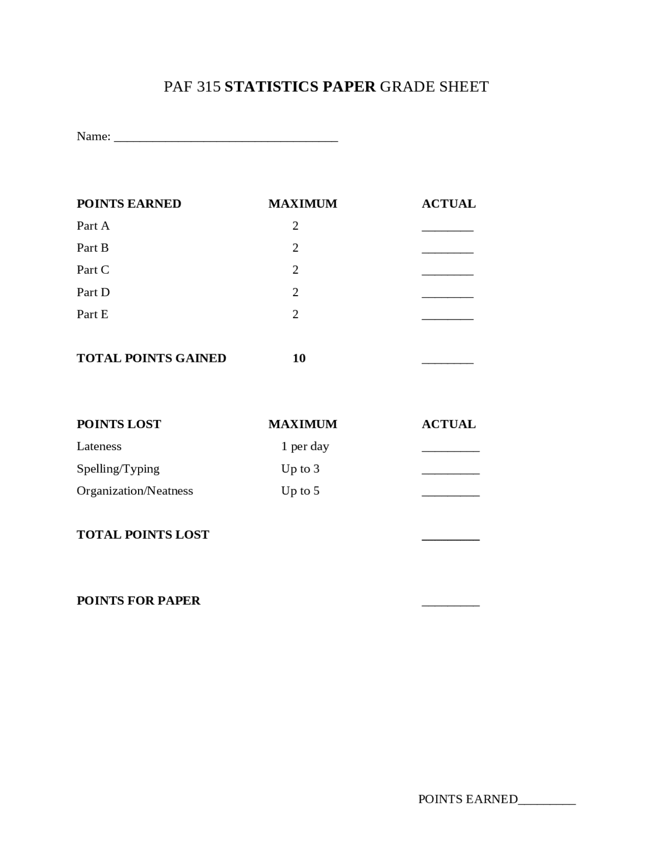 Stats Paper Grading: Sampling, Control Groups, Scaling, Graphing ...