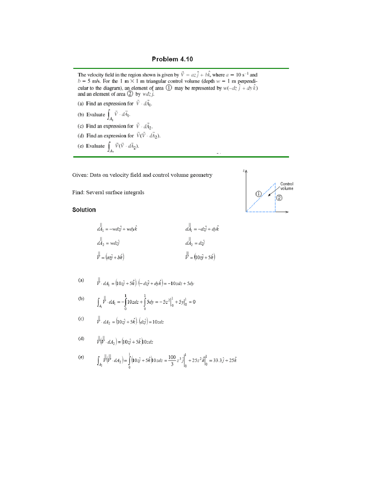 Assignment 4 for Solution Key - Fluid Mechanics | MAE 341 - Docsity