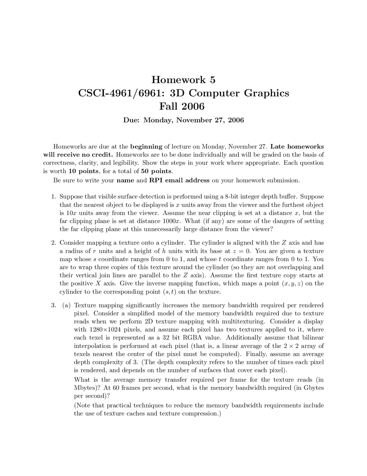 Assignment 5 Questions Website Systems Development Csci 4961 Docsity