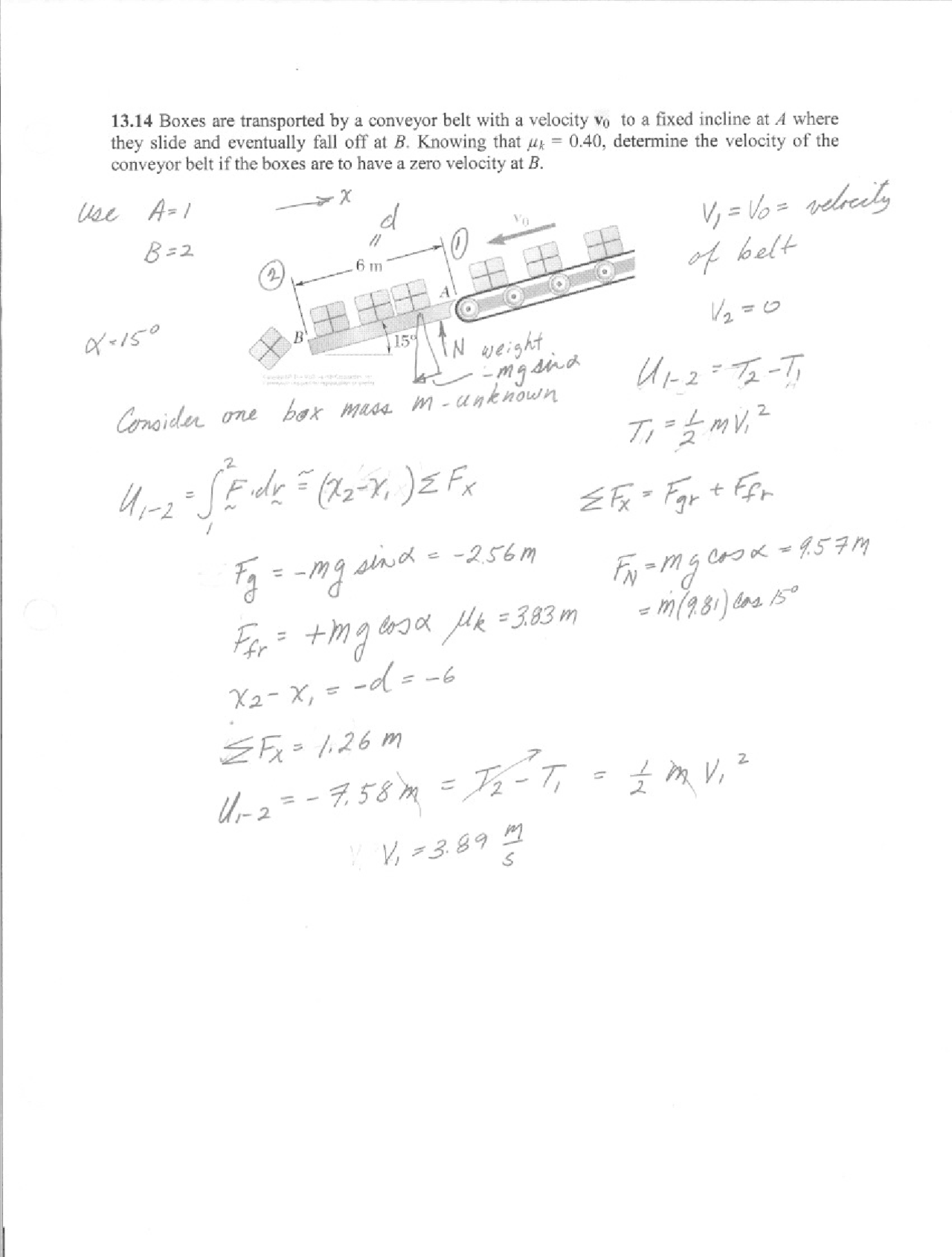 Engineering Dynamics Solutions For Assignment 13 Engr 2090 Docsity