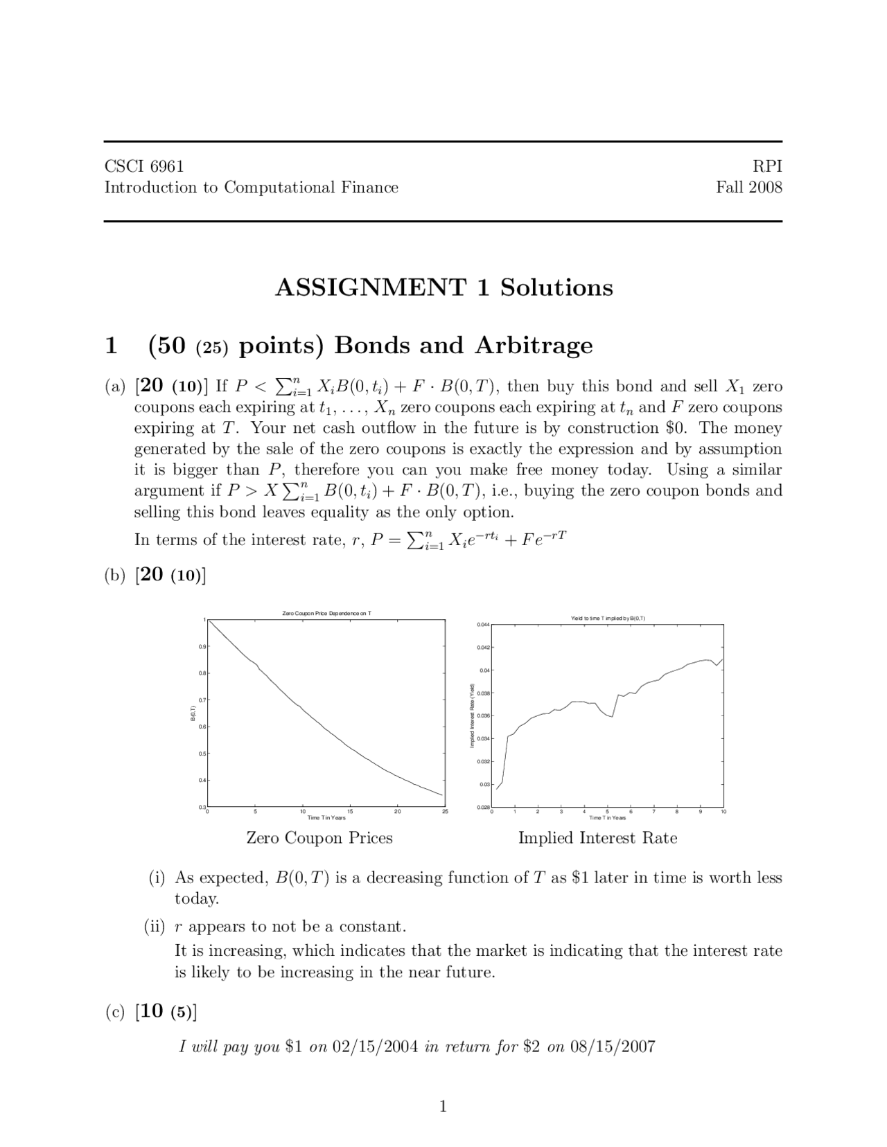 Assignment 1 Solutions For Data Science Csci 6961 Docsity