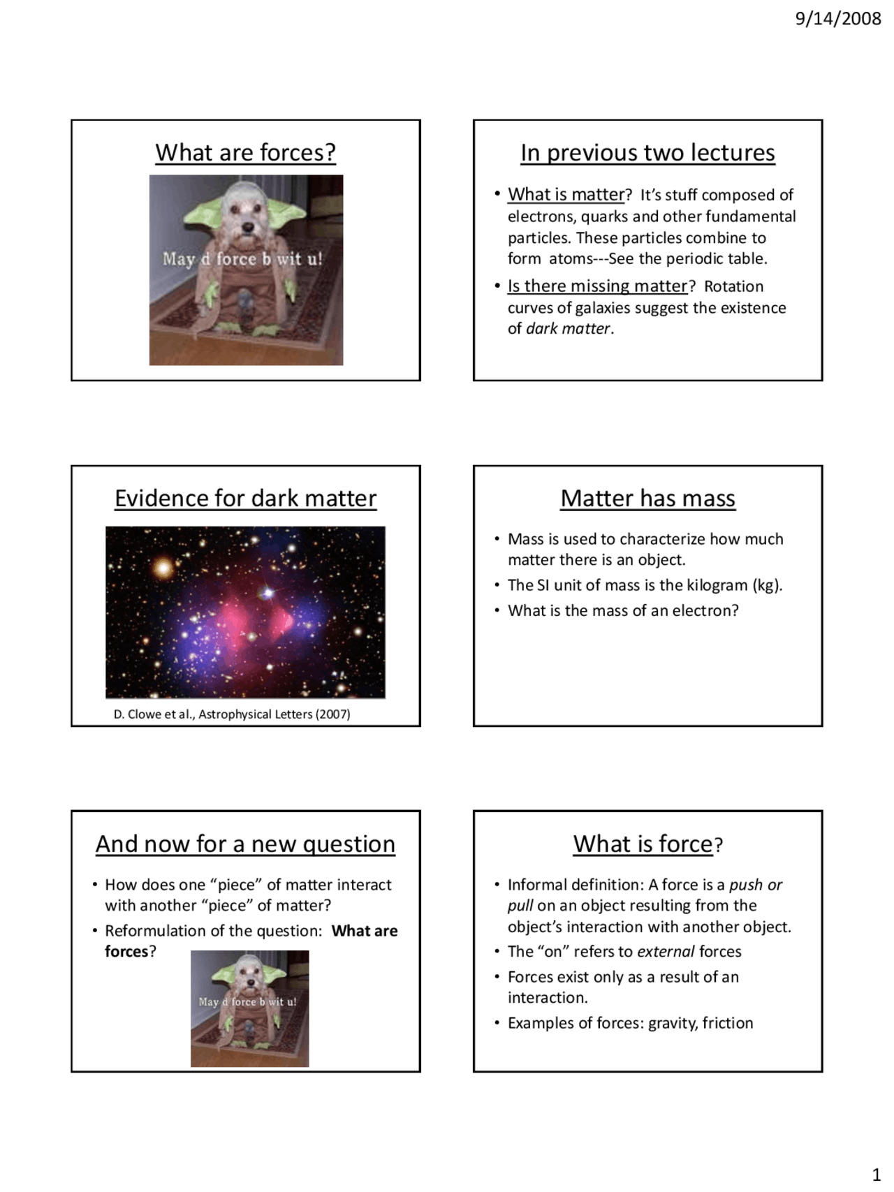 What Are Forces Lecture Slides Major Concepts Of Physics I Phy