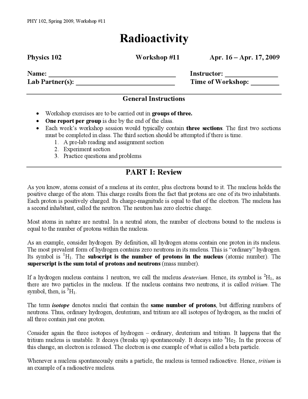 Radioactivity Major Concepts Of Physics Ii Phy 102 Docsity