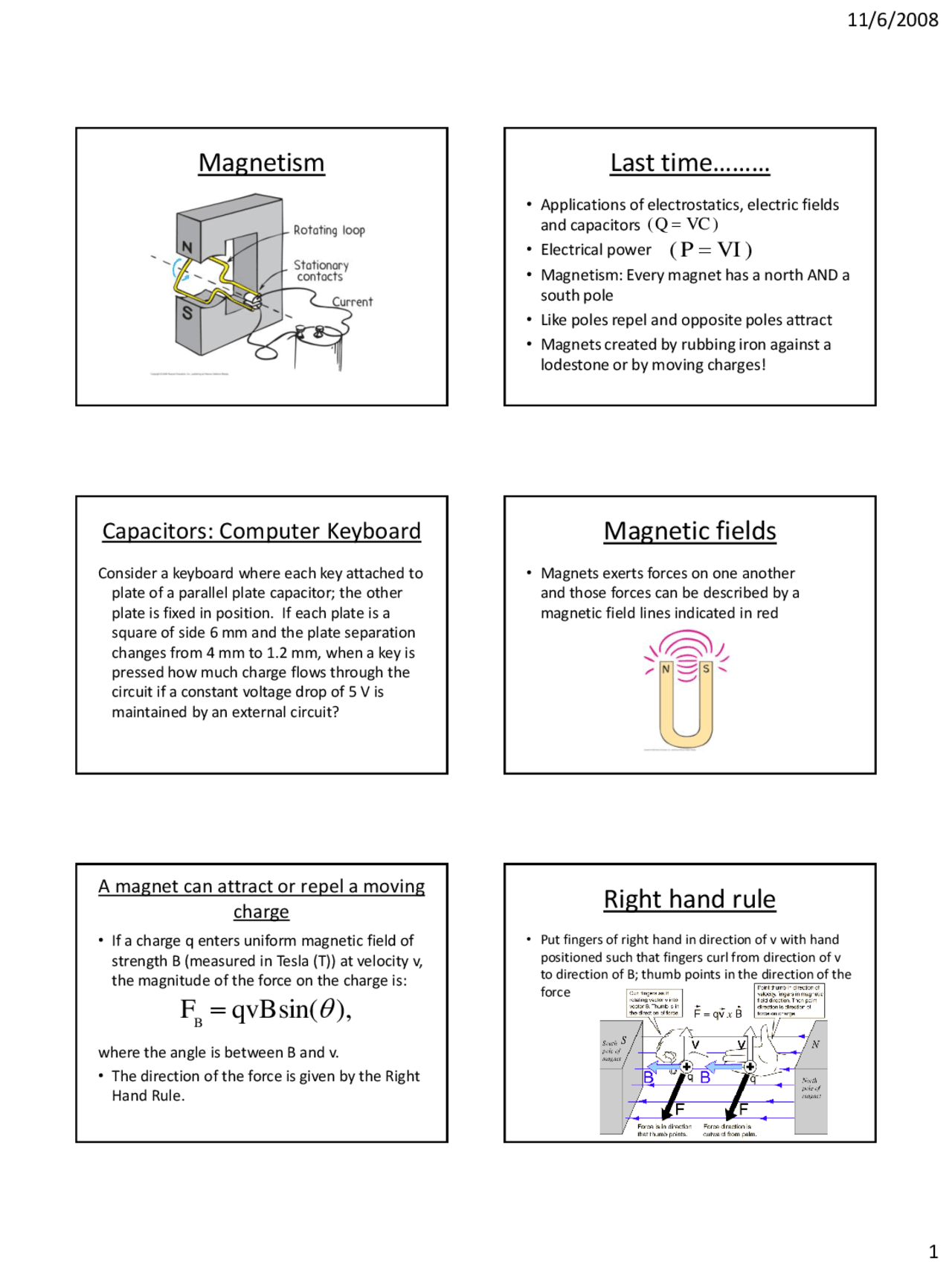 Magnetism Major Concepts Of Physics I Lecture Slides Phy 101