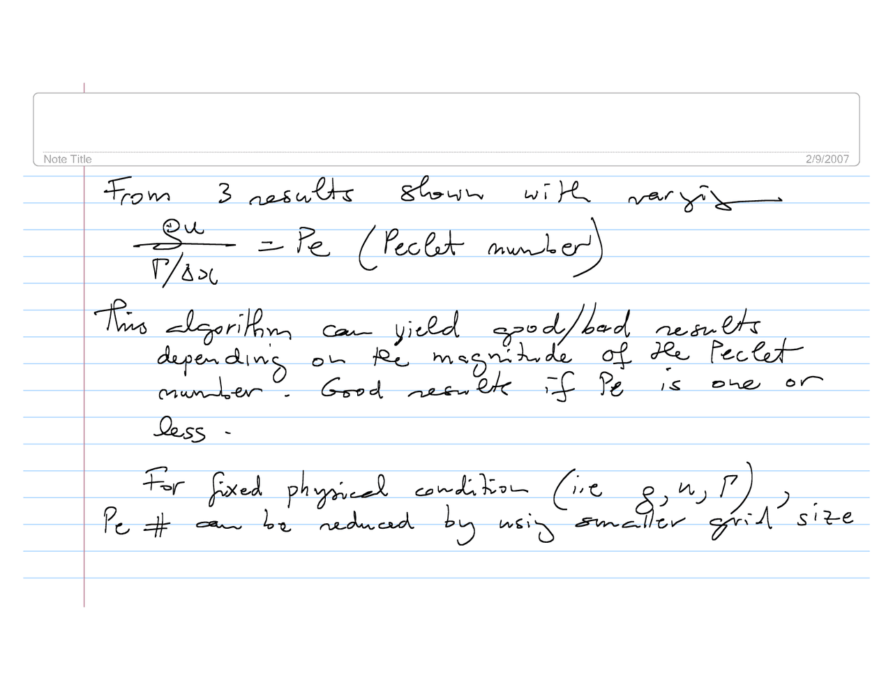 Applications Of Computational Fluid Dynamics Handwritten Notes Mae