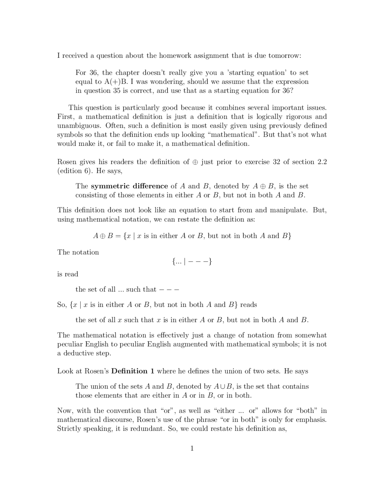 Notes On Introduction To Discrete Mathematics Cis 275 Docsity