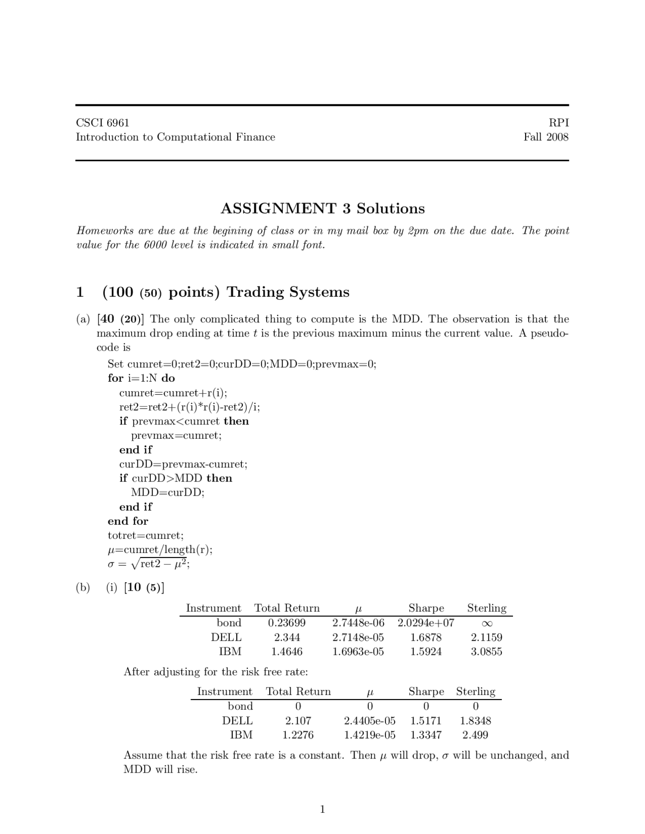 Assignment 3 Solutions For Data Science Csci 6961 Docsity