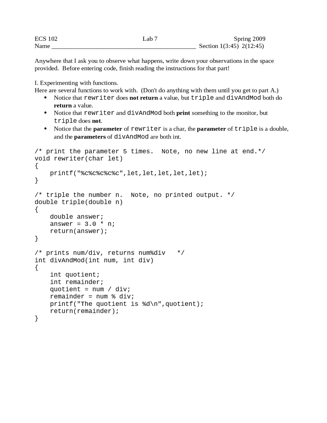 Introduction To Computing Lab Sven Questions Solved Ecs 102 Docsity 7821