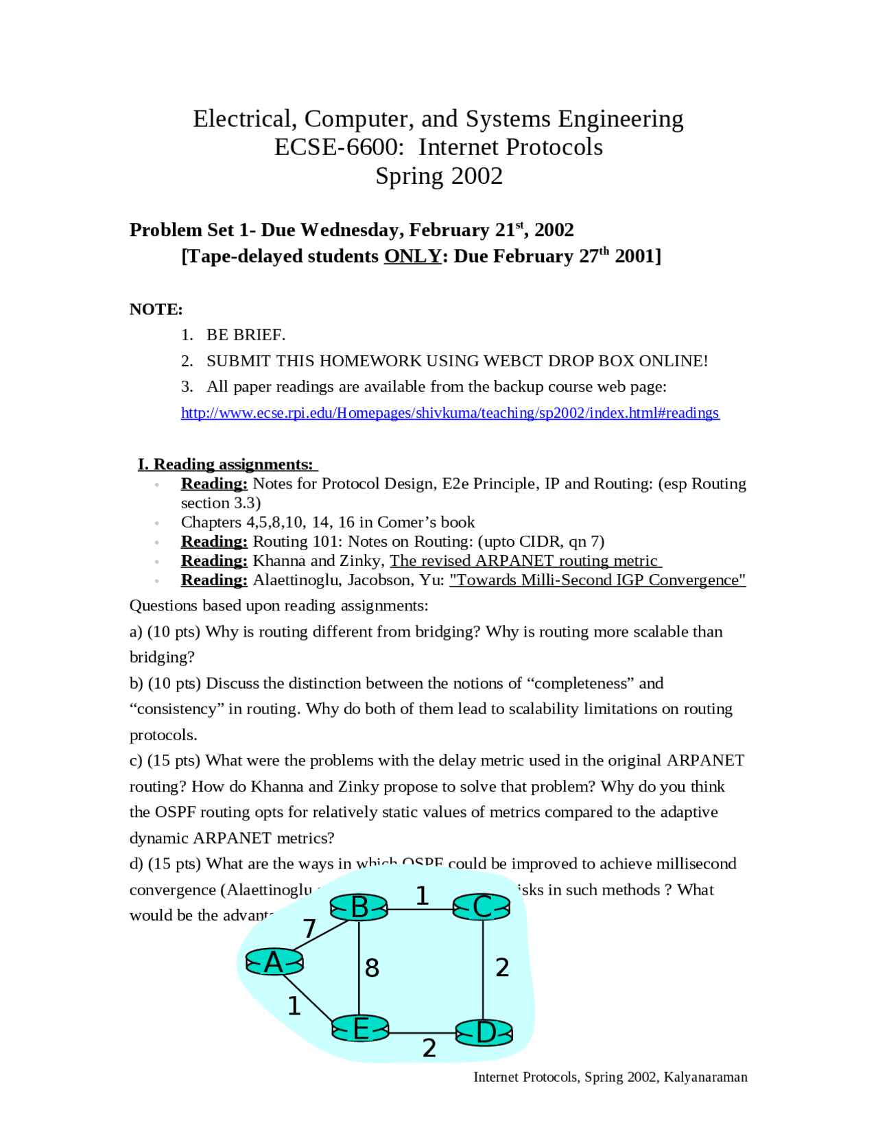 Electrical Computer And Systems Engineering Assignment 2 Questions