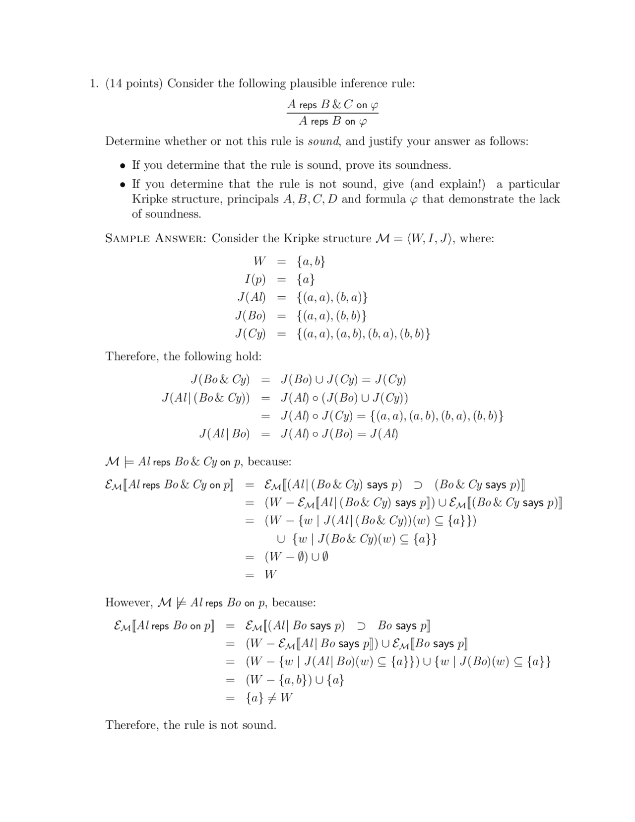Principles Of Distributed Access Control Exam Paper Cse 774 Docsity