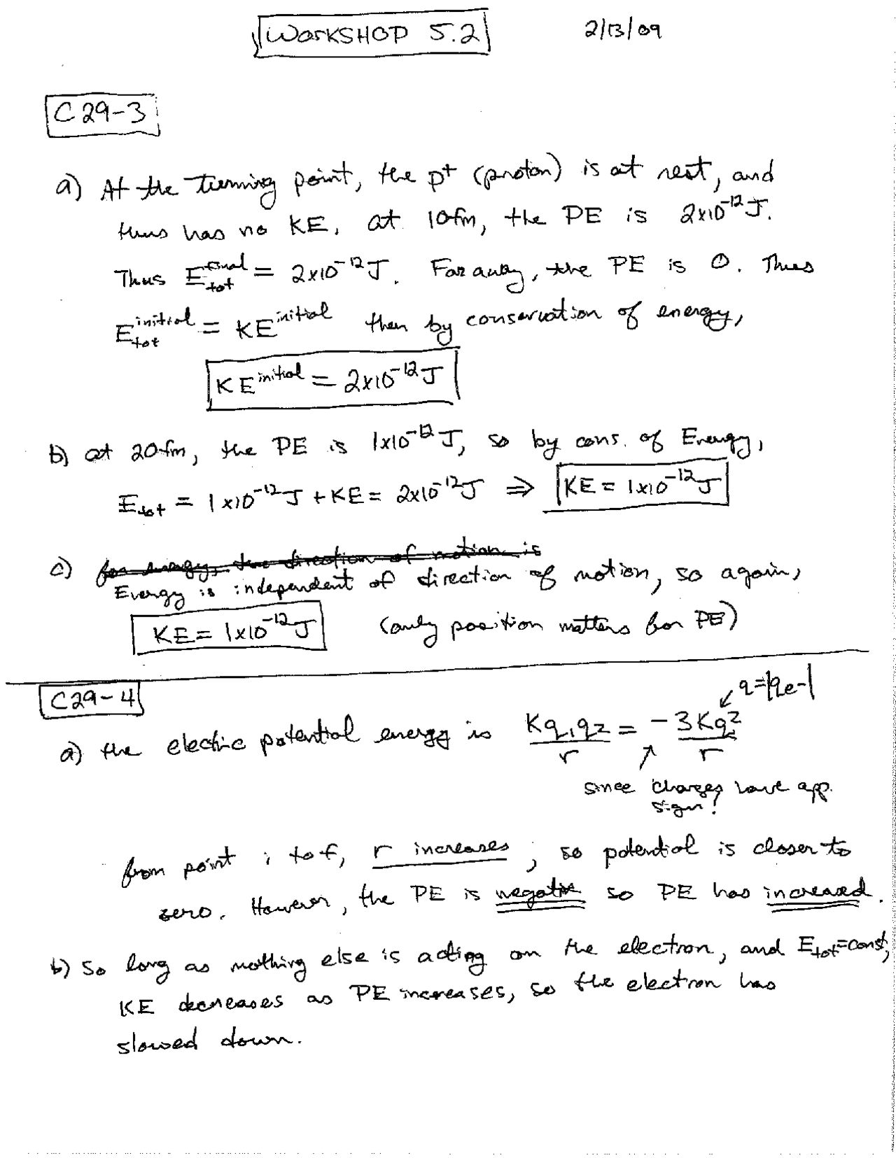 Solutions For Workshop 5 General Physics Ii Phy 212 Docsity