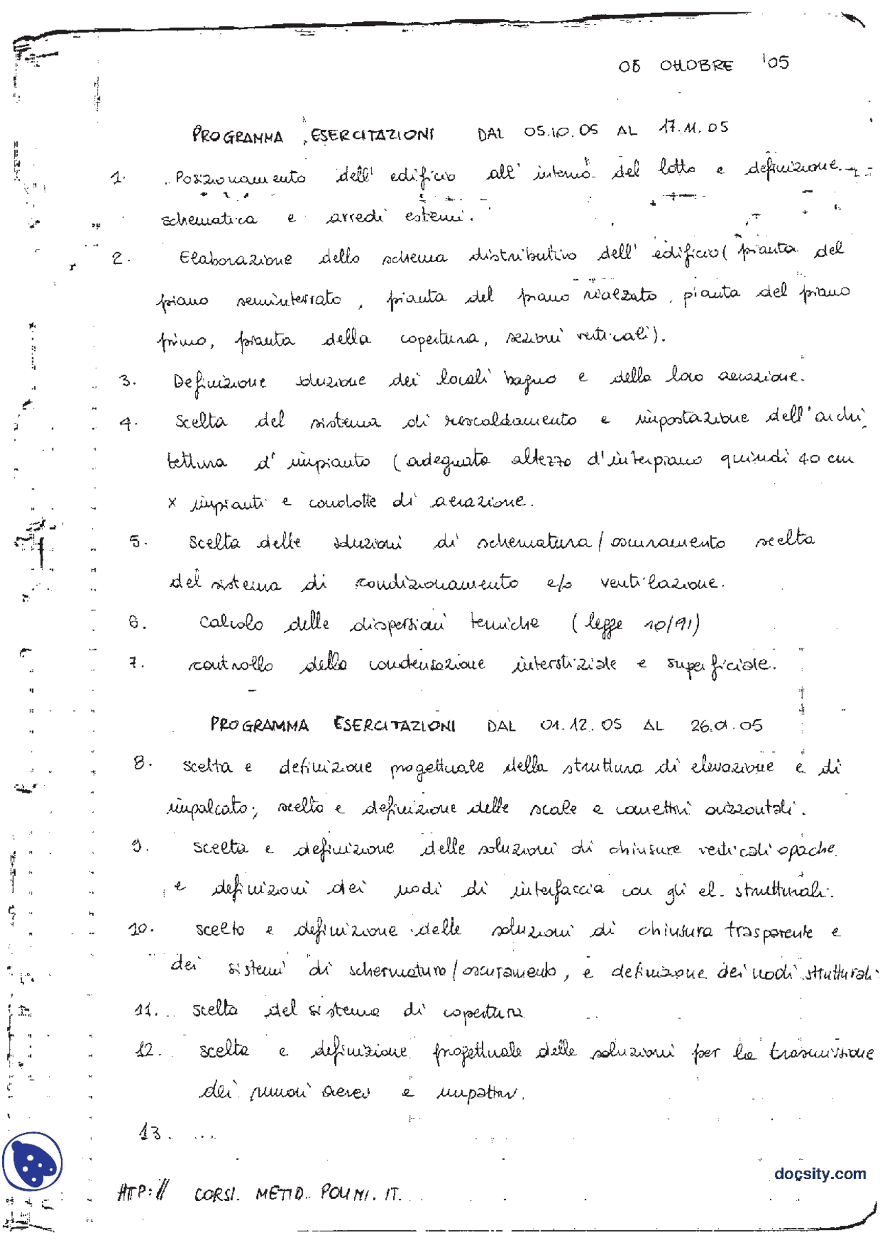 Appunti Di Architettura Tecnica E Impianti Tecnici Parte 1 Docsity