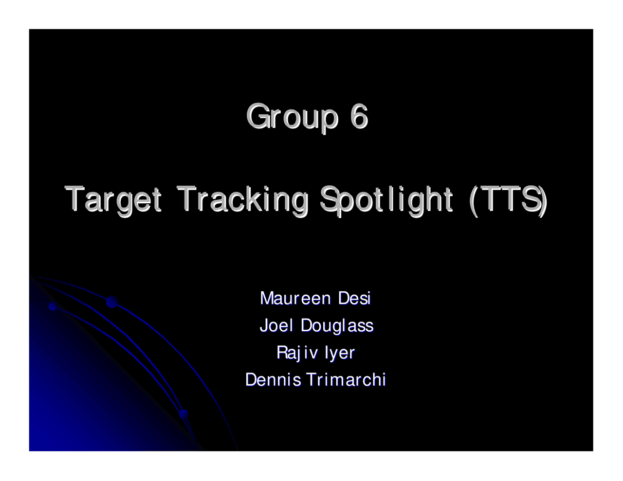 Lecture Slides On Target Tracking Spotlight Analog Ic Design Ecse