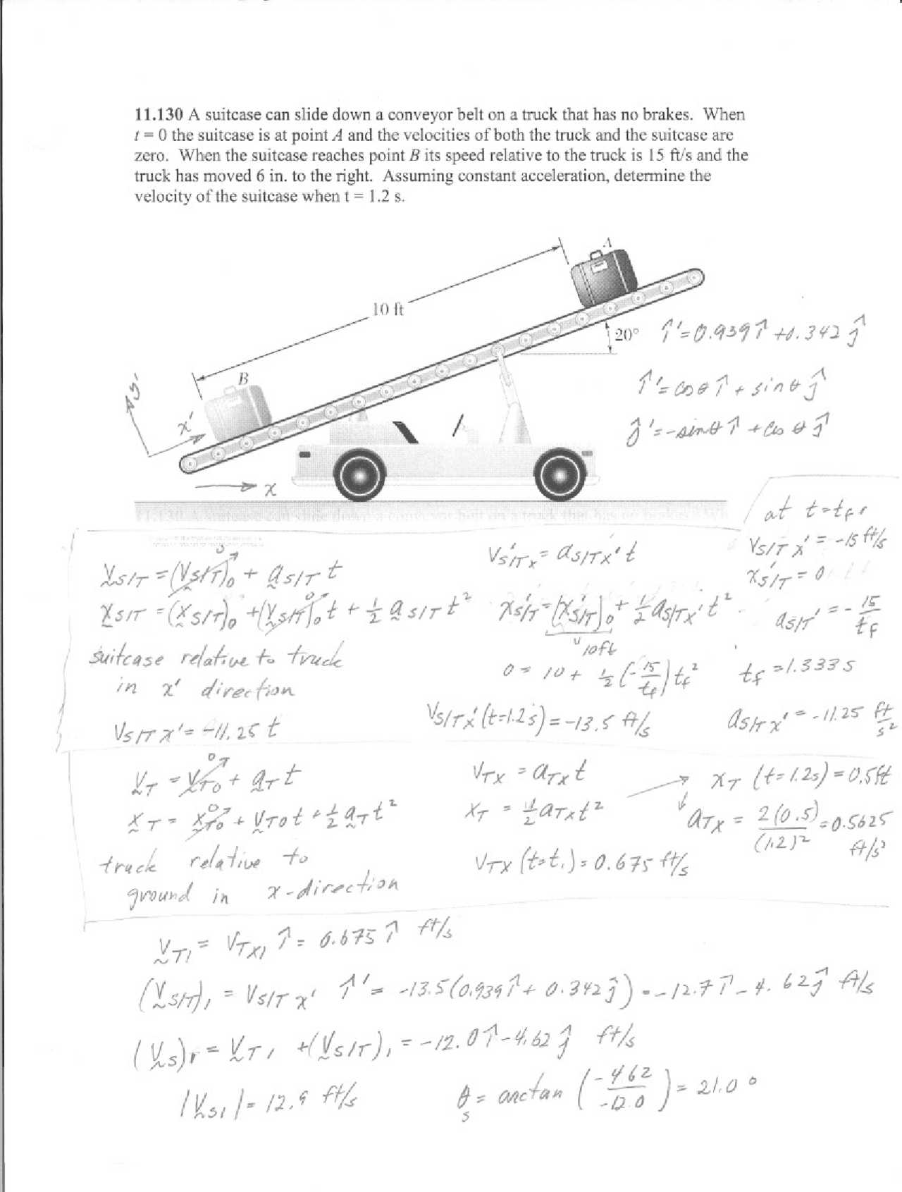Determine Velocity Problem With Solution Assignment Engr 2090