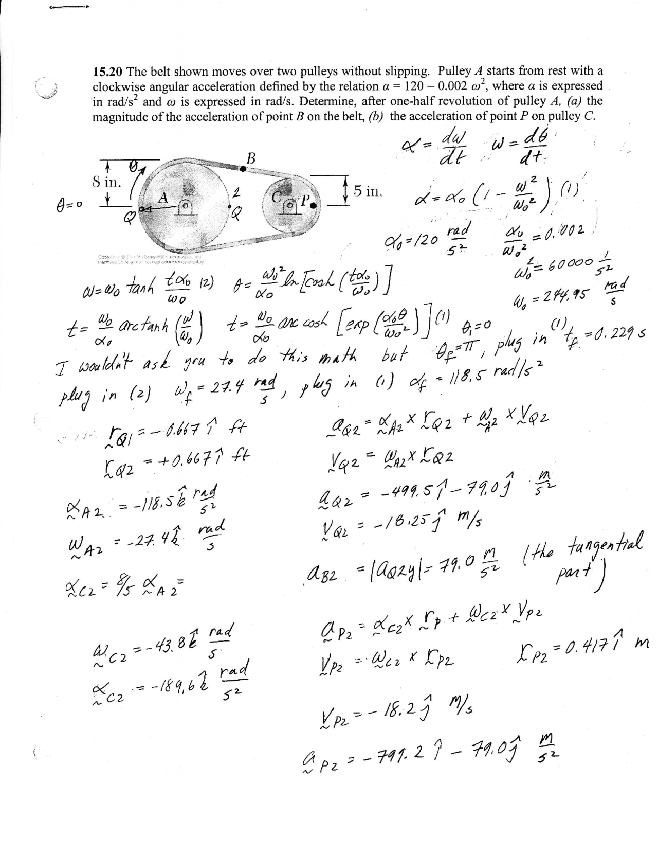 Problems With Solution Engineering Dynamics Engr 2090 Assignments Dynamics Docsity