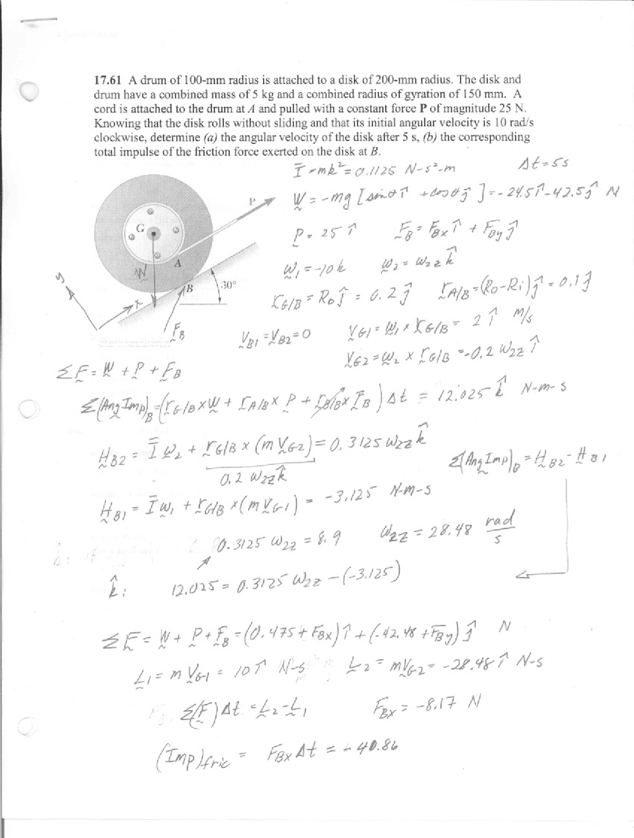 Assignment 17 With Answers Engineering Dynamics Engr 2090 Docsity