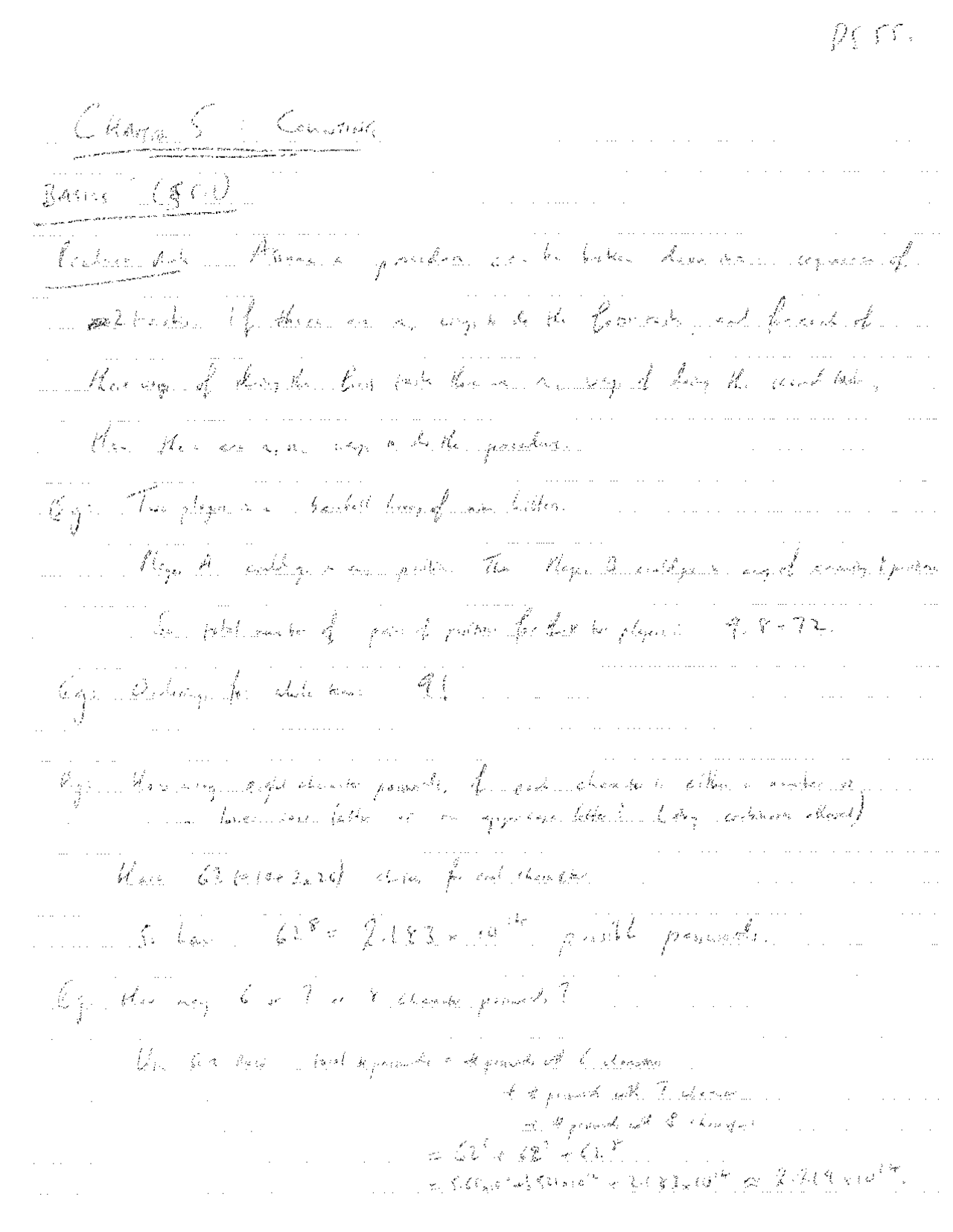 Handwritten Notes On Counting Introduction To Discrete Structures