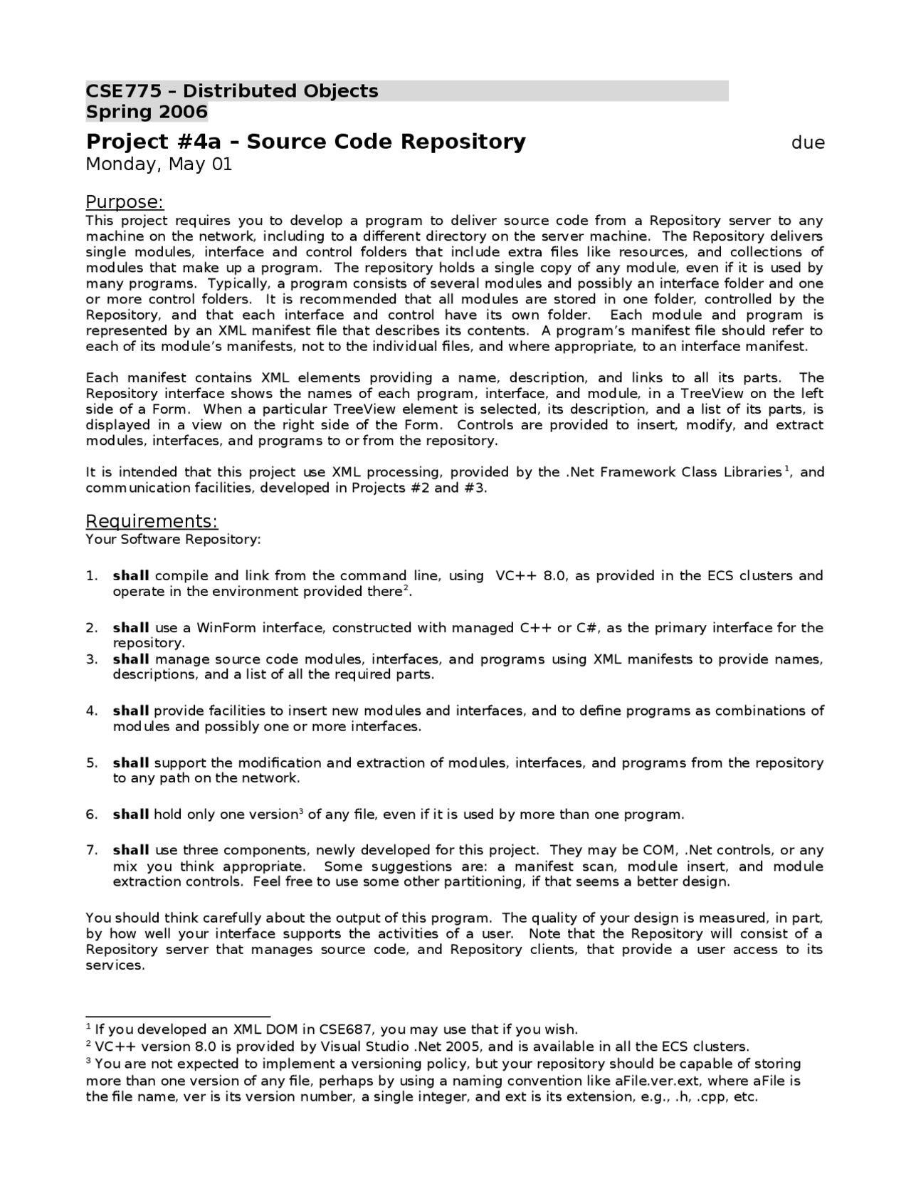 Project 4a Source Code Repository Cse 775 Docsity