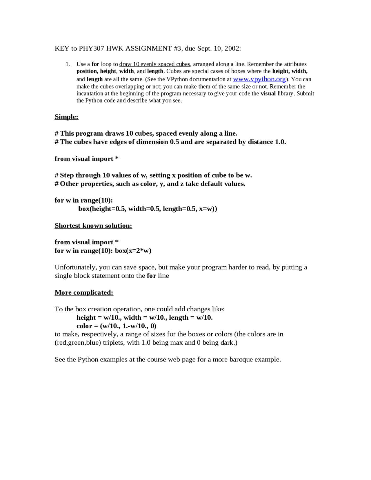 Homework 3 Questions Science And Computers I Phy 307 Docsity