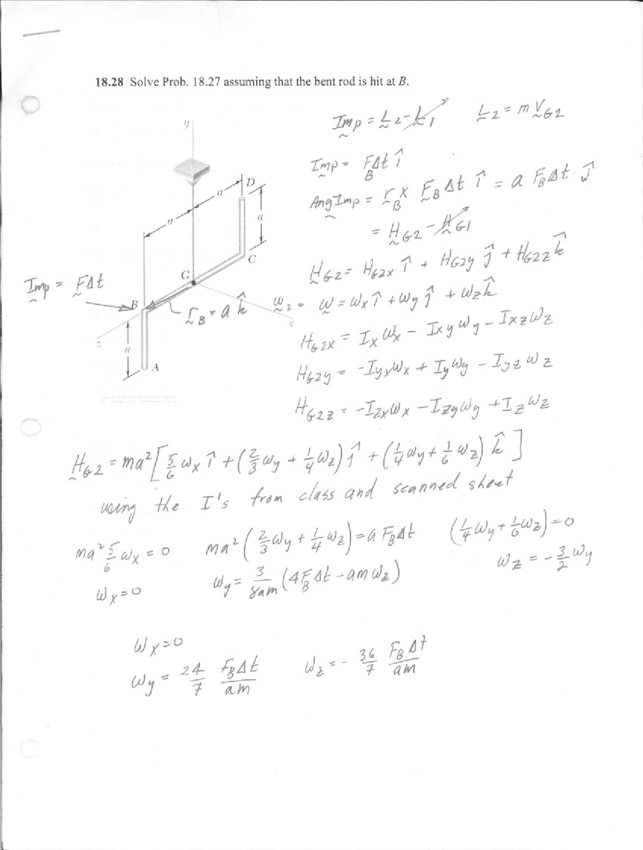 Problem On Engineering Dynamics With Solution Assignment Engr 2090 Docsity