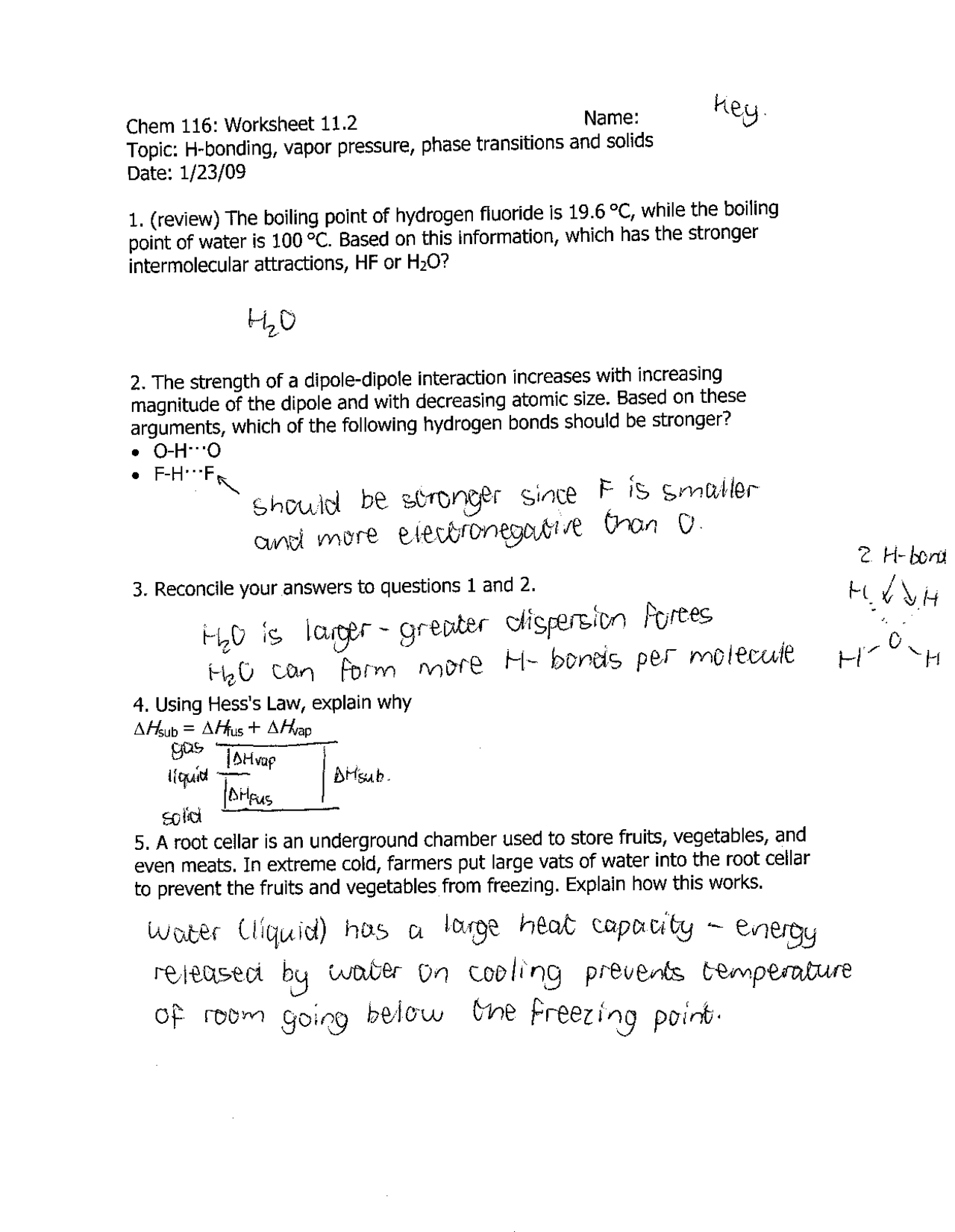 Worksheet 112 With Solution Principles Of Chemistry Ii Chem 116
