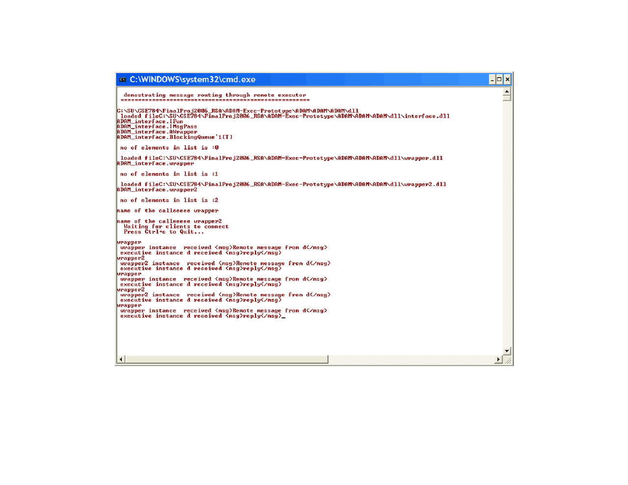 Demonstrating Message Routing Through Remote Executor Lecture Slides
