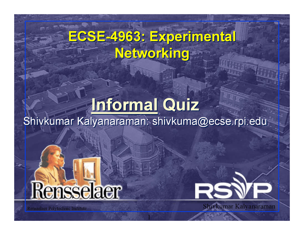 Experimental Networking Power Engineering Analysis Ecse 4963 Docsity