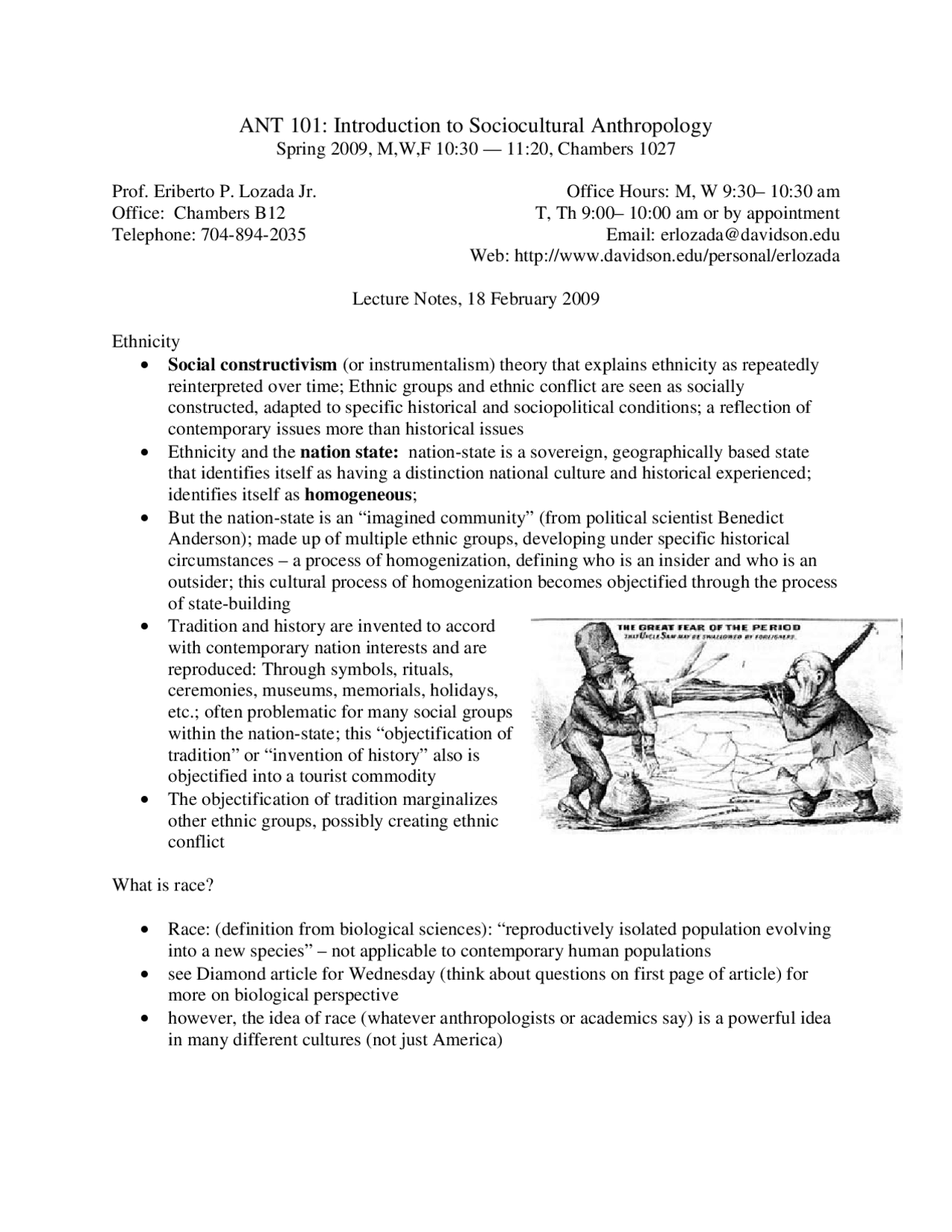 Ethnicity What Is Race Lecture Notes Ant 101 Apuntes