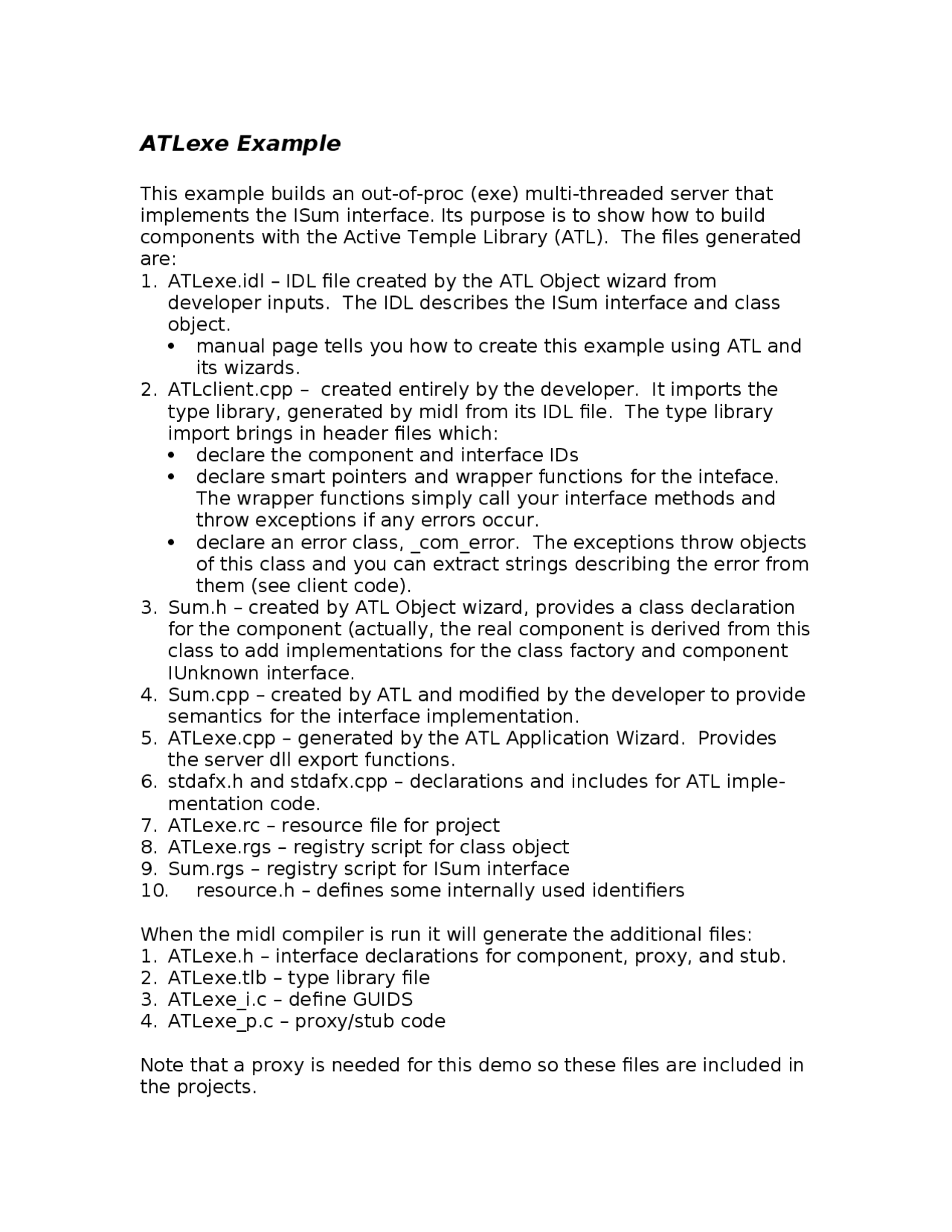 Project 8 Atlexe Example Distributed Objects Cse 775 Docsity