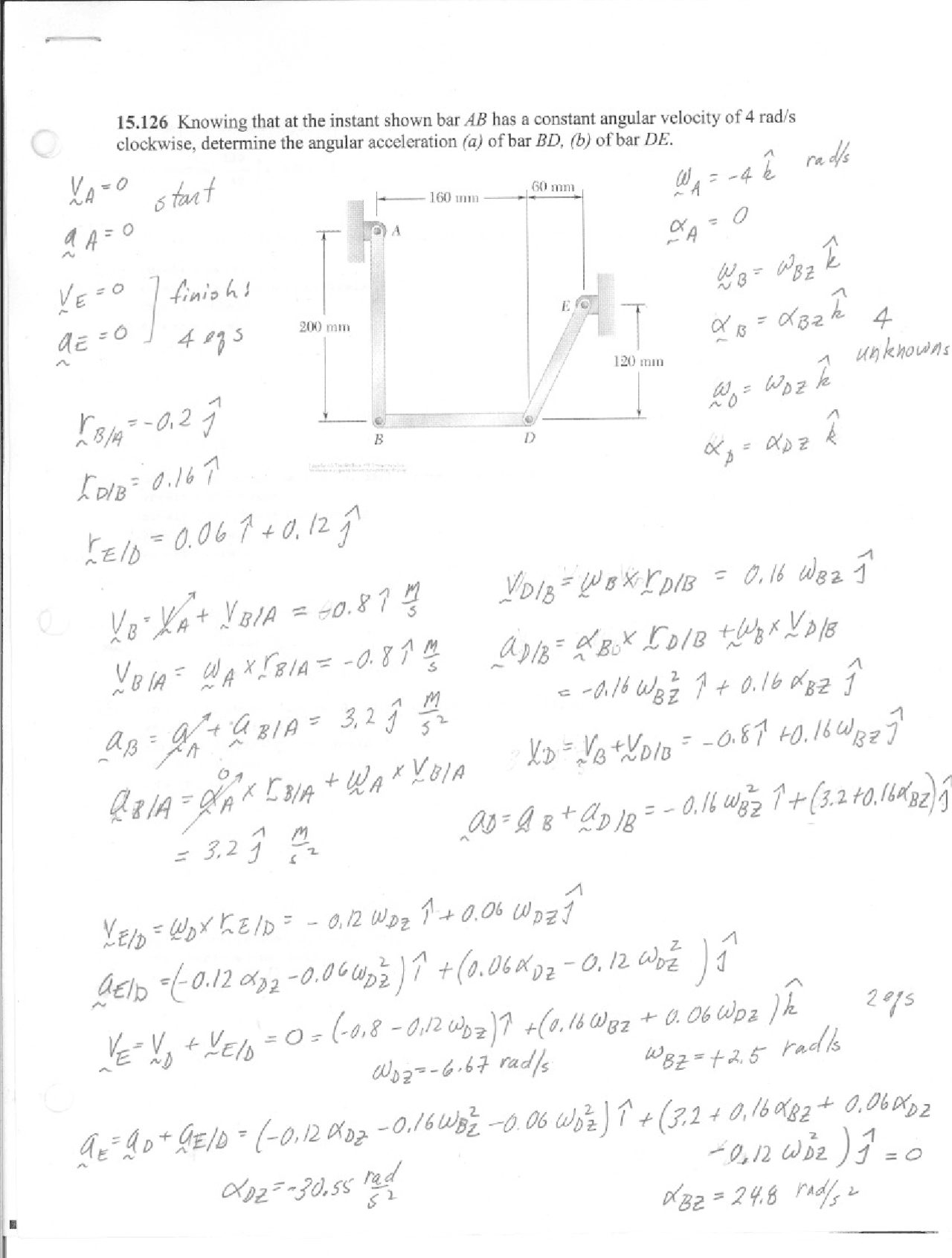 Question With Solution Engineering Dynamics Engr 2090 Docsity