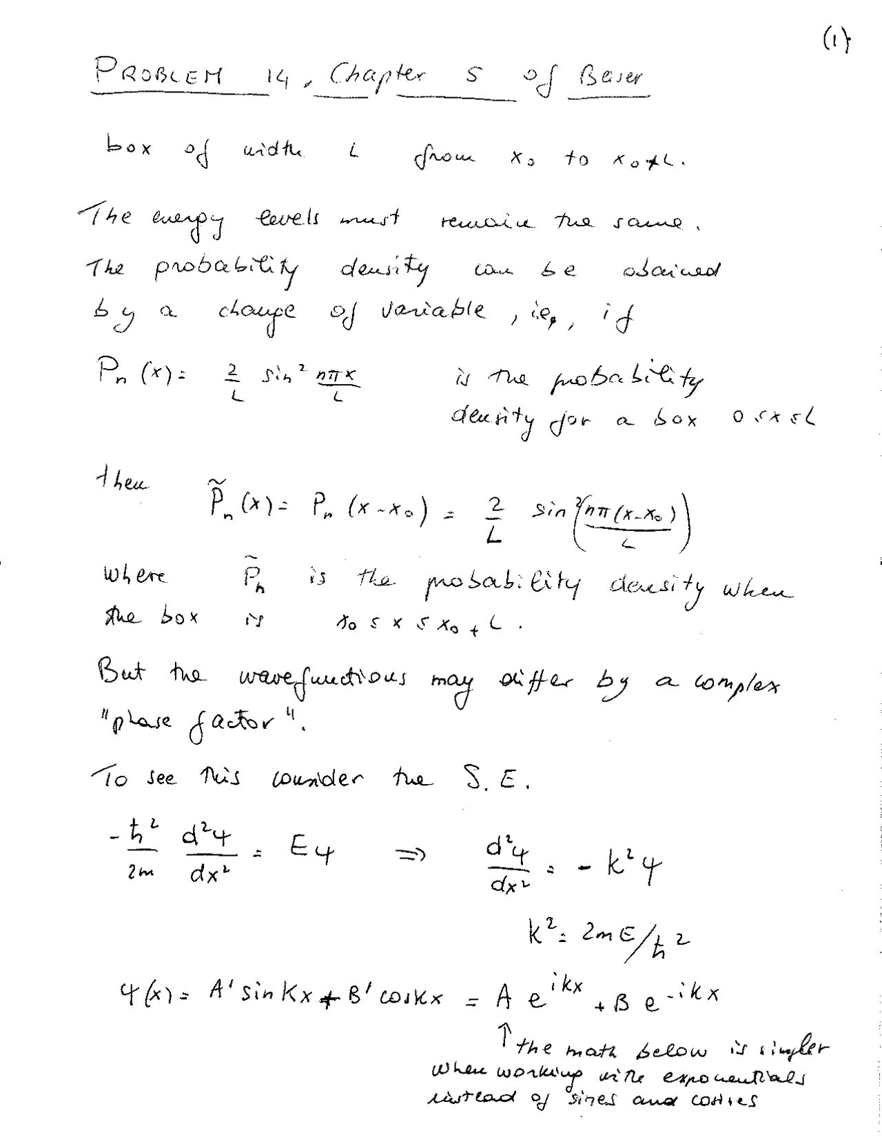 Problem Set 14 Modern Physics Phy 361 Docsity